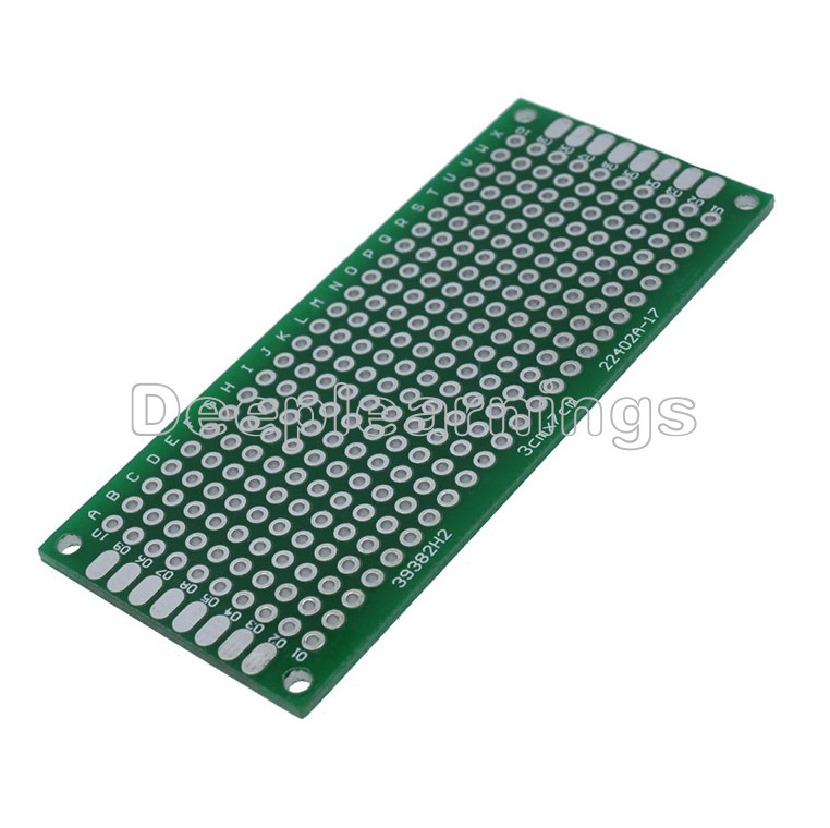 2PCS Double Side Prototype PCB Tinned Universal Breadboard 3x7 cm ...