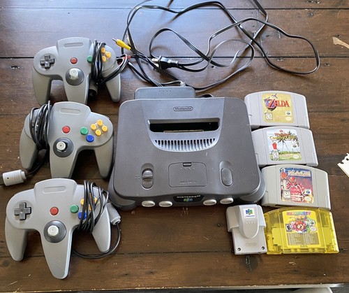 Nintendo 64 N64 Console Bundle Lot Controller Mario Zelda Games System ...