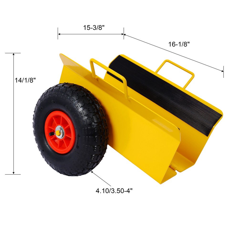Heavy Duty Panel Dolly Slab Dolly w/ Handle All Terrain Moving Cart ...