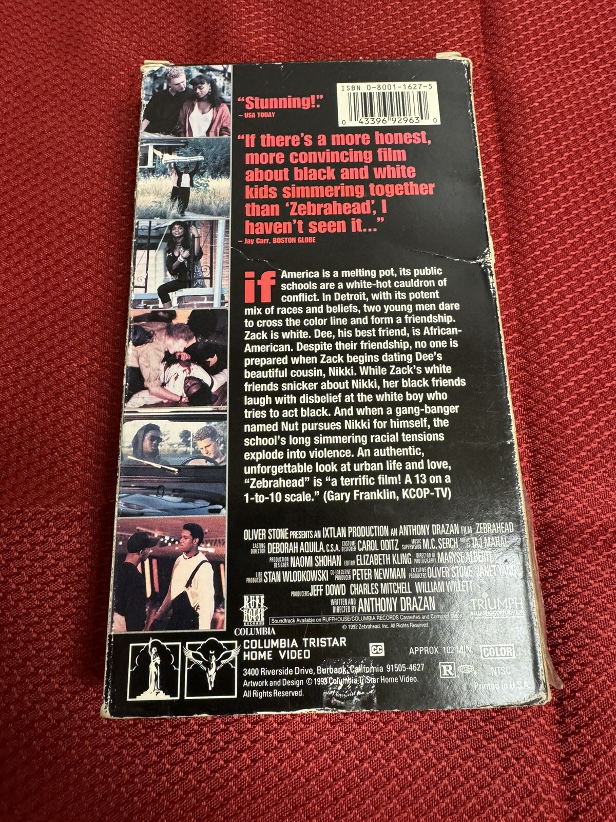 VHS: ZebraHead 1992 Oliver Stone | eBay