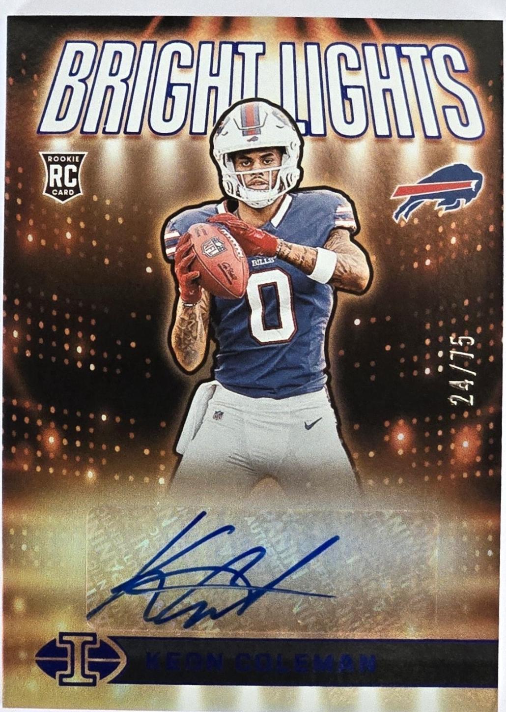 2024 Panini Illusions - Bright Lights Signatures Keon Coleman #BLS-KCN ...