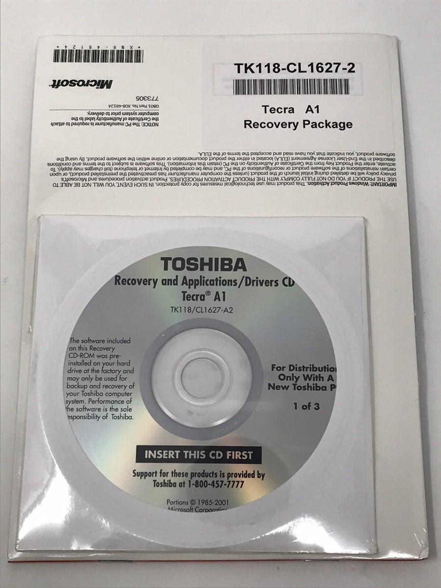 Toshiba Restore Cd
