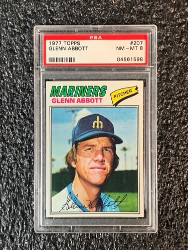 1977 Topps Baseball #207 Glenn Abbott PSA 8 | eBay