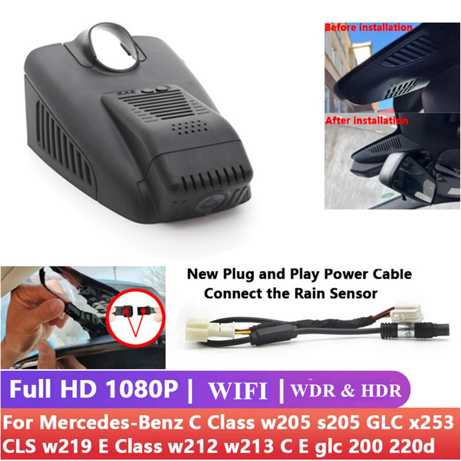Wifi DVR Dash Cam For Mercedes C Class W205 S205 GLC X253 CLS W219 E ...