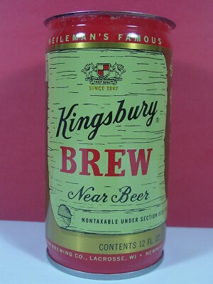 1970's KINGSBURY BREW NEAR BEER - NonTaxable - 4 City - 12 oz PULL TAB ...