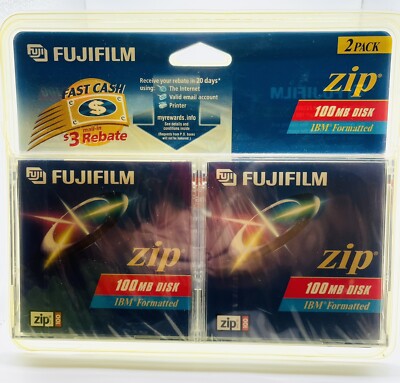 NEW Fujifilm Zip IBM 100MB 2PK Formatted Disk for Zip Drive | eBay