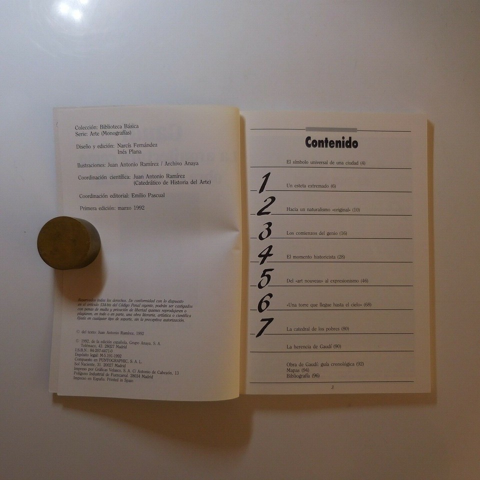 Juan Antonio Ramirez 1992 Gaudi Monografia Art Architettura Spagna ...