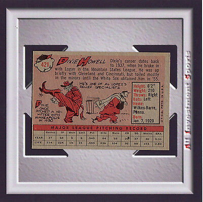 1958 Topps DIXIE HOWELL #421 NM+ *sharp baseball card for your set ...