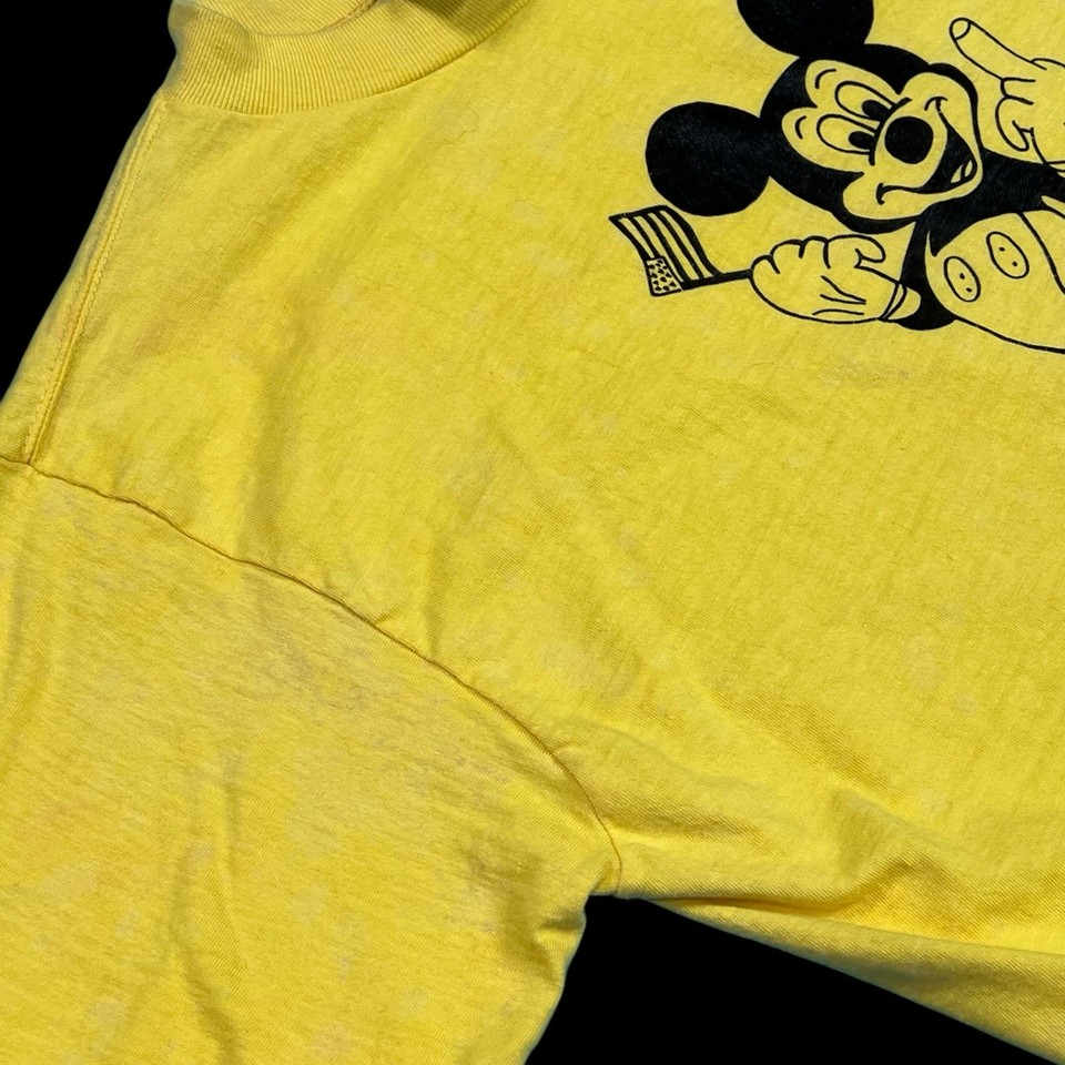 Vintage Oiginal 1970's "HEY IRAN!" Mickey Mouse Political Graphic T ...