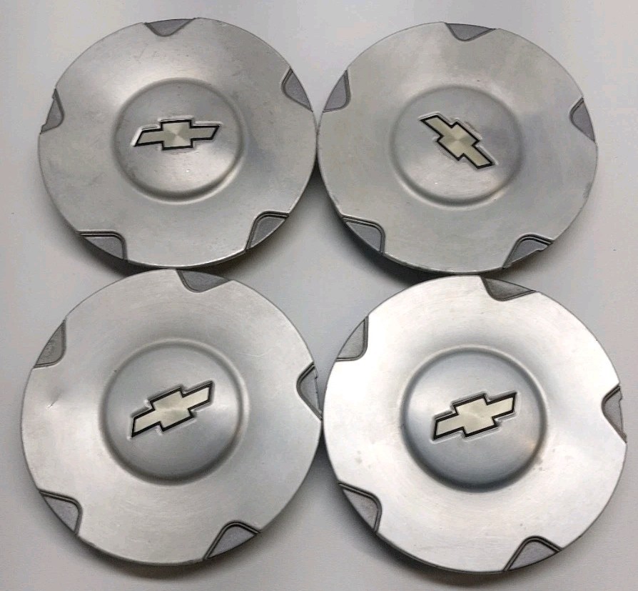 🤑 02-06 CHEVROLET TRAILBLAZER WHEEL CENTER CAPS SET OF 4 MACHINED OEM ...