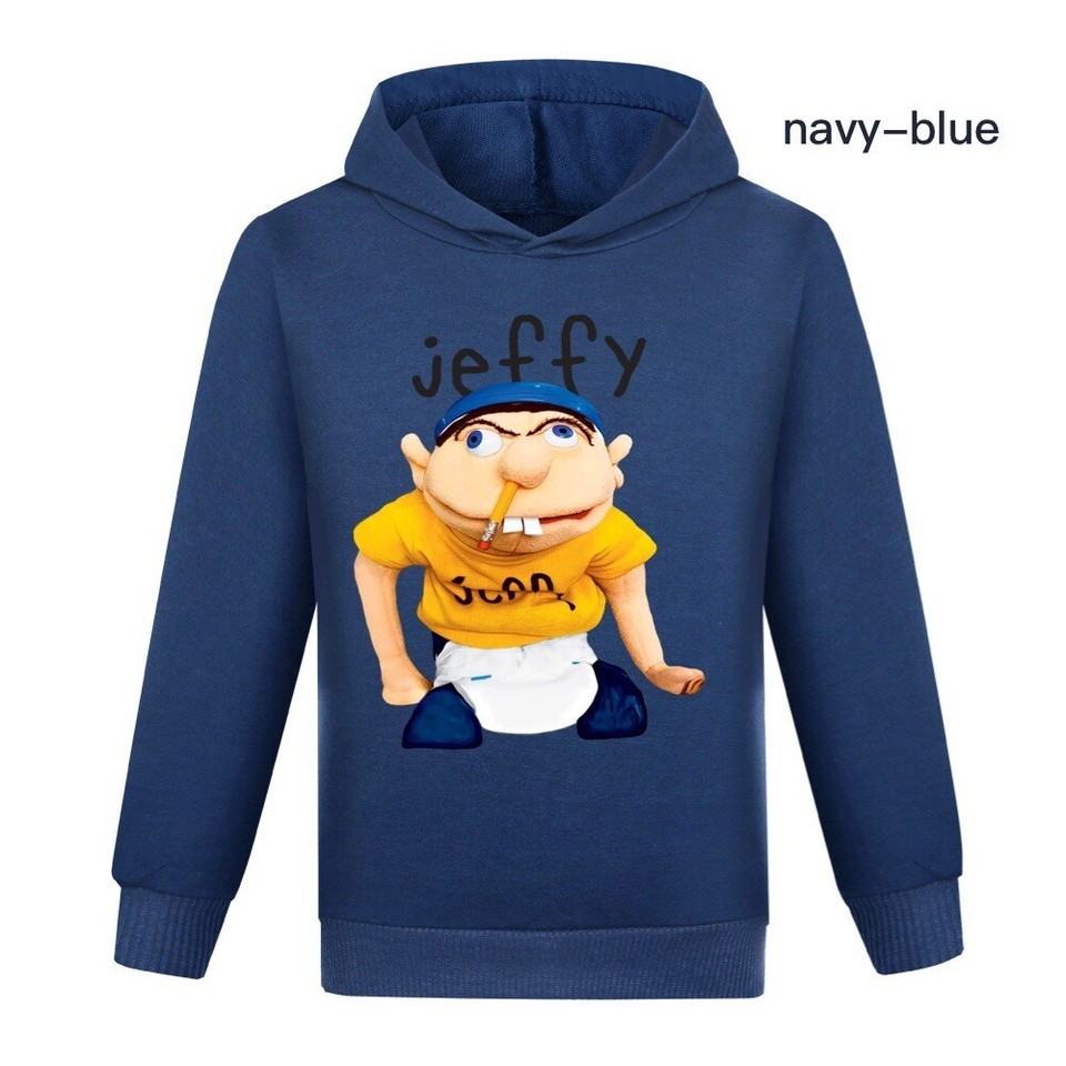 New Jeffy Boys Girls Casual Long Sleeve Hoodies Hooded Sweatshirt Tops ...