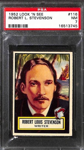 1952 Topps Look N See #116 ROBERT L. STEVENSON PSA 7 NM 16513745 | eBay