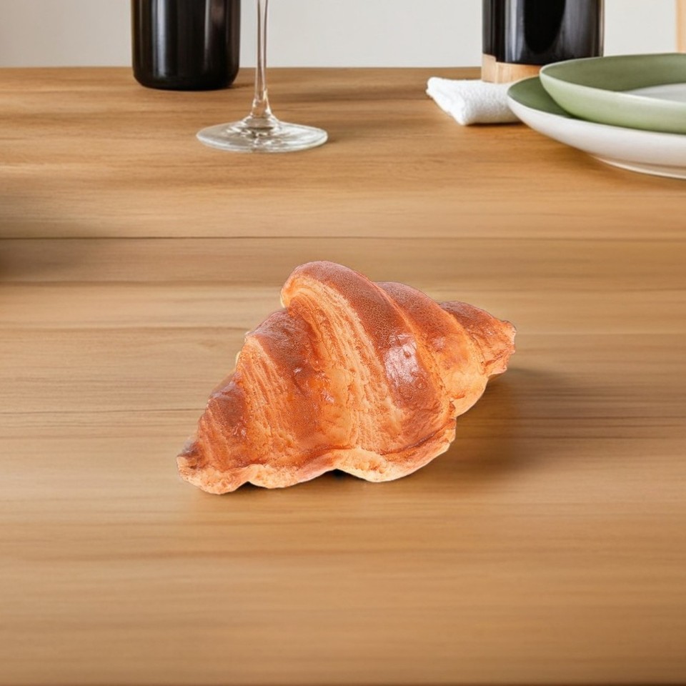 2pcs Simulation Croissant Rolls: Fake Croissant Display Bread Lifelike ...