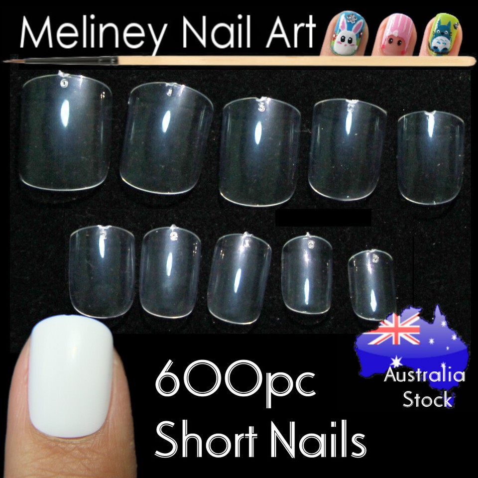 500/600pc Full Cover False Nails Square Short Long Fake Nail Tips ...