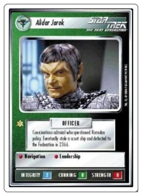 Star Trek: Alidar Jarok [White Border Alpha] [Moderately Played] 1E ...