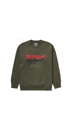 Supreme Yohji Yamamoto Olive Crewneck Size Medium *IN HAND Supreme Yohji Yamamoto Olive Crewneck Size Medium *IN HAND