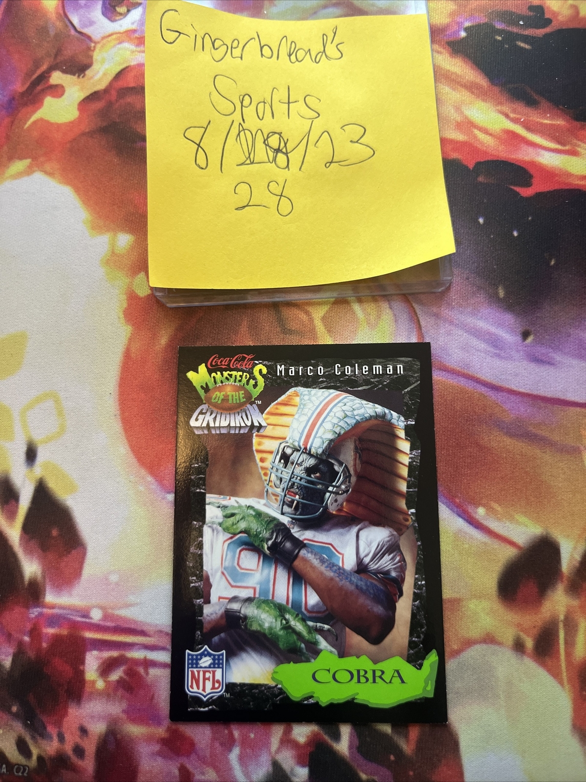 1994 Classic Pro Line Live Coca-Cola Monsters of the Gridiron - #18 ...