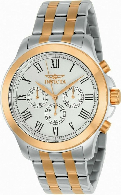 Invicta Specialty 21660 Men's Roman Numeral Day Date 24 Hour Analog ...
