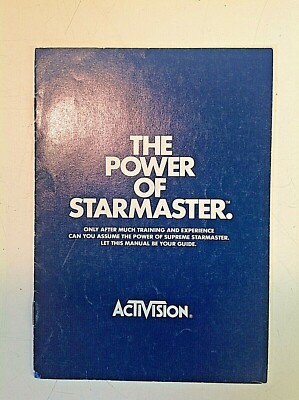 Vintage 1982 Activision Power of Starmaster Game Player's Manual Alan ...