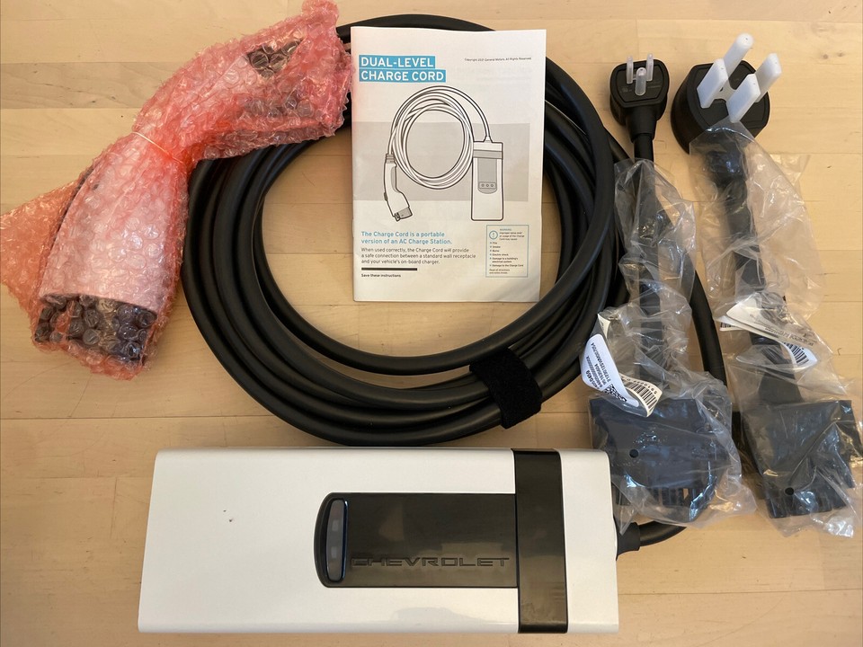 OEM Chevy Chevrolet GM Ultium Dual Level Charge Cord 40A Level 1 & 2 ...