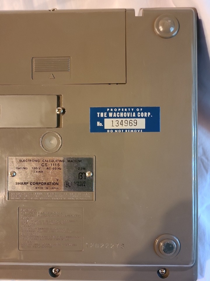 Vintage SHARP COMPET CS-1115 Calculator - Tested & working | eBay