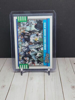 1990 Topps NFL #511 Aikman Direct Ground Attack Dallas Cowboys Football ...