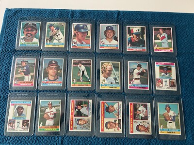 1976 Topps Baseball (18) Different blank back RARE proof cards (NM to ...