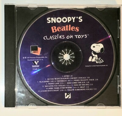 Snoopy's Classiks on Toys: Beatles by Snoopy (CD, Oct-1995, Lightyear ...