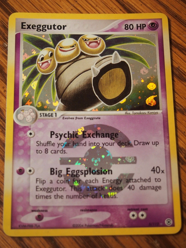 Pokemon 2004 Ex Fire Red Leaf Green Exeggutor foil card in mint ...