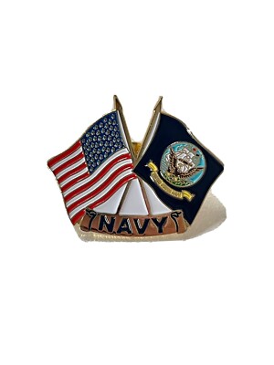 U.S. Navy Lapel Pin Navy /United States Navy Flag USA Pin NEW 1.5 Inch ...