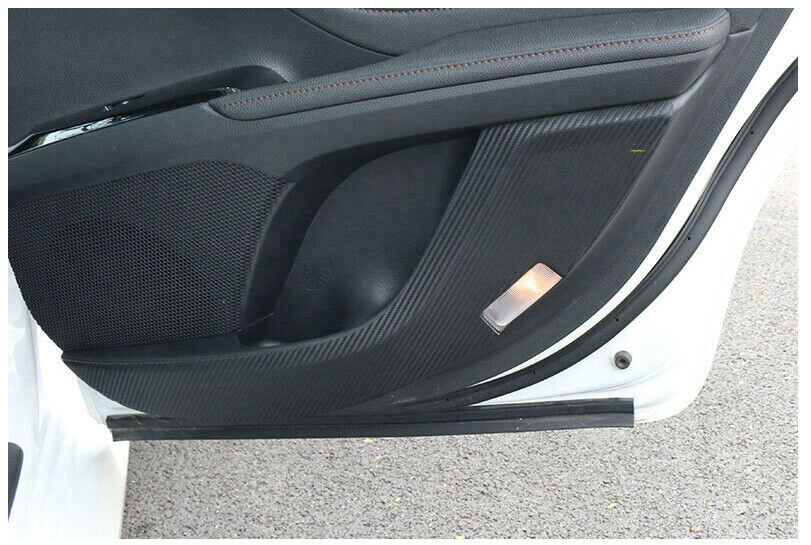 For Toyota Camry 2018-2022 Carbon Fiber PU Inner Door Anti-Kick Panel ...