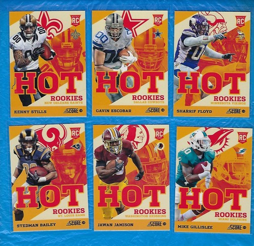 2013 SCORE HOT ROOKIES INSERT LOT 14 DIFF ZACH ERTZ TYLER WILSON ROBERT ...