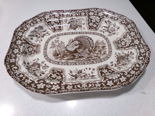 SPODE FESTIVAL BROWN LARGE 16 INCH OVAL PLATTER | eBay