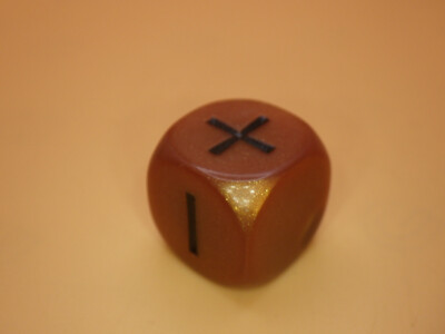 Fudge Bronze 16mm Die Tabletop Gaming RPG Roleplay Dice Random ...