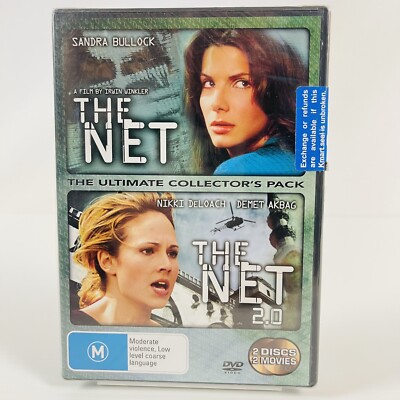 Net, The / Net 2, The (DVD, 1995) Sandra Bullock Thriller NEW Region 4 ...