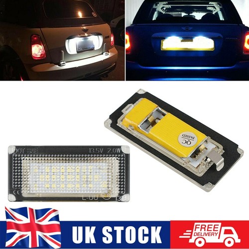 For MINI COOPER R50 R52 R53 18 LED License Number Plate Light ERROR ...
