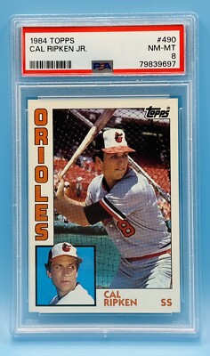 1984 TOPPS BASEBALL #490 CAL RIPKEN JR HOF PSA GRADED NM-MT 8 | eBay
