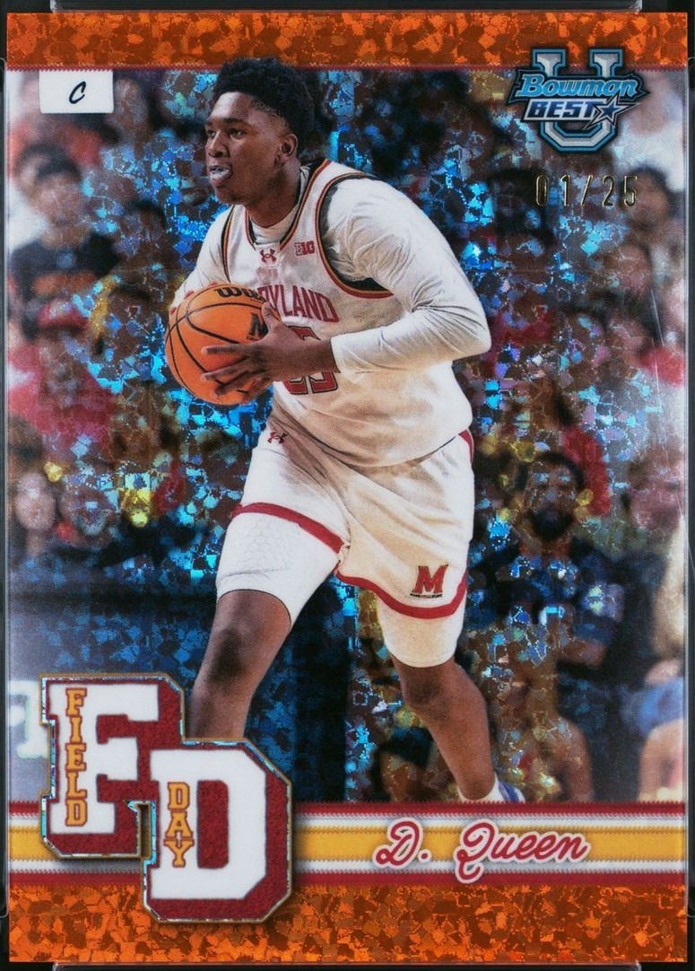 2024-25 Bowman University Best - Field Day Derik Queen #FD-12 Orange ...