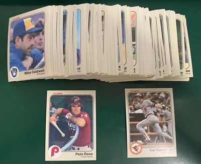 1983 Fleer SET BREAK singles - stars, commons, rookies, HOFers #441-660 ...