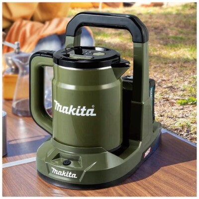 NEW Makita KT001GZO KT001G Rechargeable Kettle 0.8 L 40Vmax Olive Tool ...