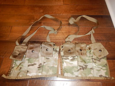 Qty: 2 MOLLE 5.56 Double Mag Three Pouch Bandolier * OLD GEN 09' 1st ...