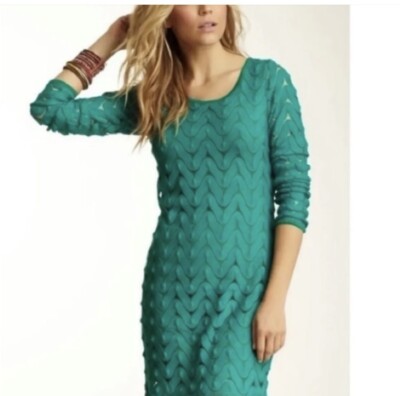 Free People womens size S Wild Thing Mini Dress Emerald green Cutout | eBay