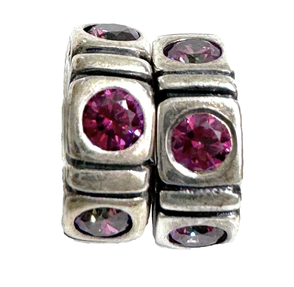 PAIR OF Pandora Sterling Silver TRINITY Spacers CHOOSE YOUR COLOR | eBay
