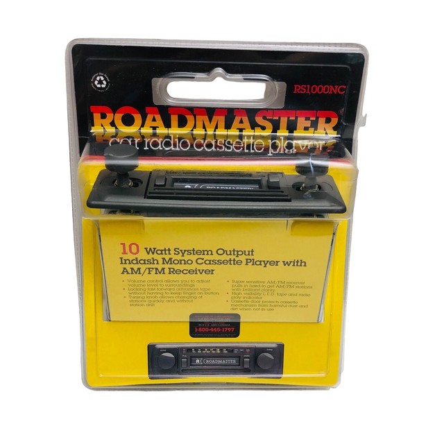 Roadmaster Car Stereo System - RS1000NC Cassette & Radio - Vintage (NEW ...