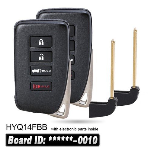 2x HYQ14FBB -0010 for Lexus RX350 RX450h 2016-2020 Keyless Smart Remote ...