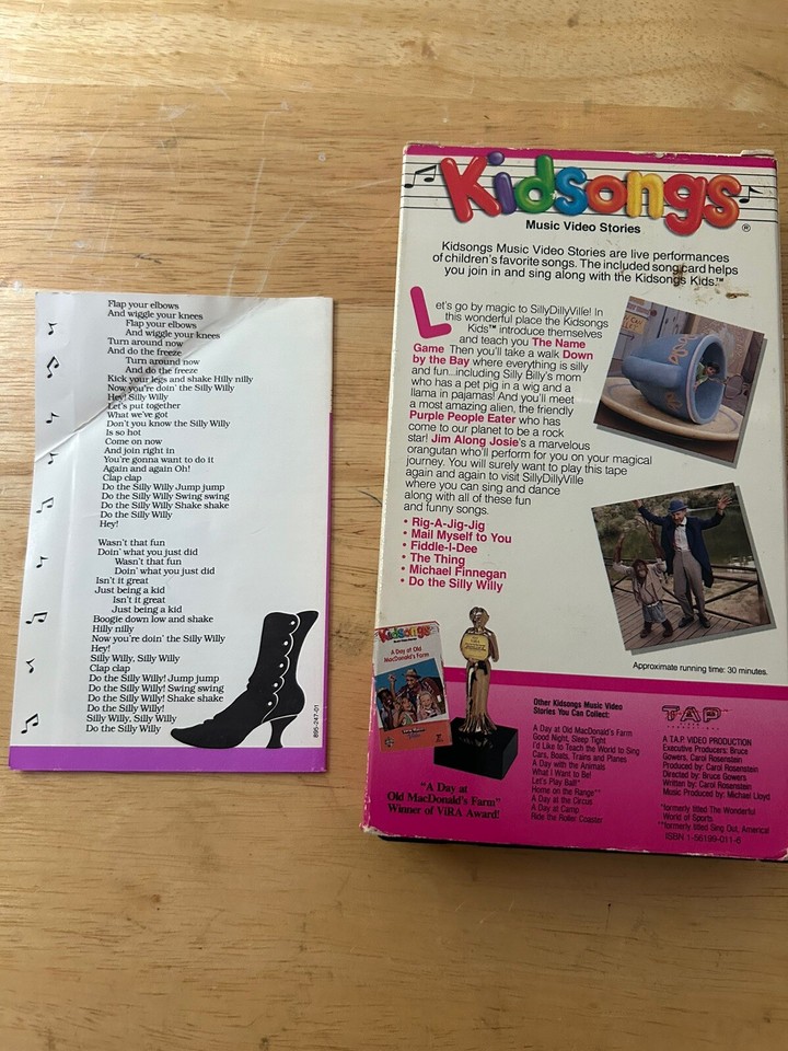 Kidsongs Music Video Stories: Very Silly Songs VHS Tape 1991 View ...