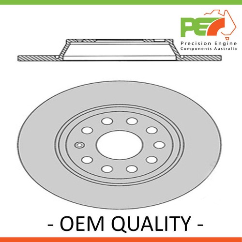 2x New *PROTEX* Disk Brake Rotors - Rear Fits VOLKSWAGEN EOS 1F 2D Conv ...