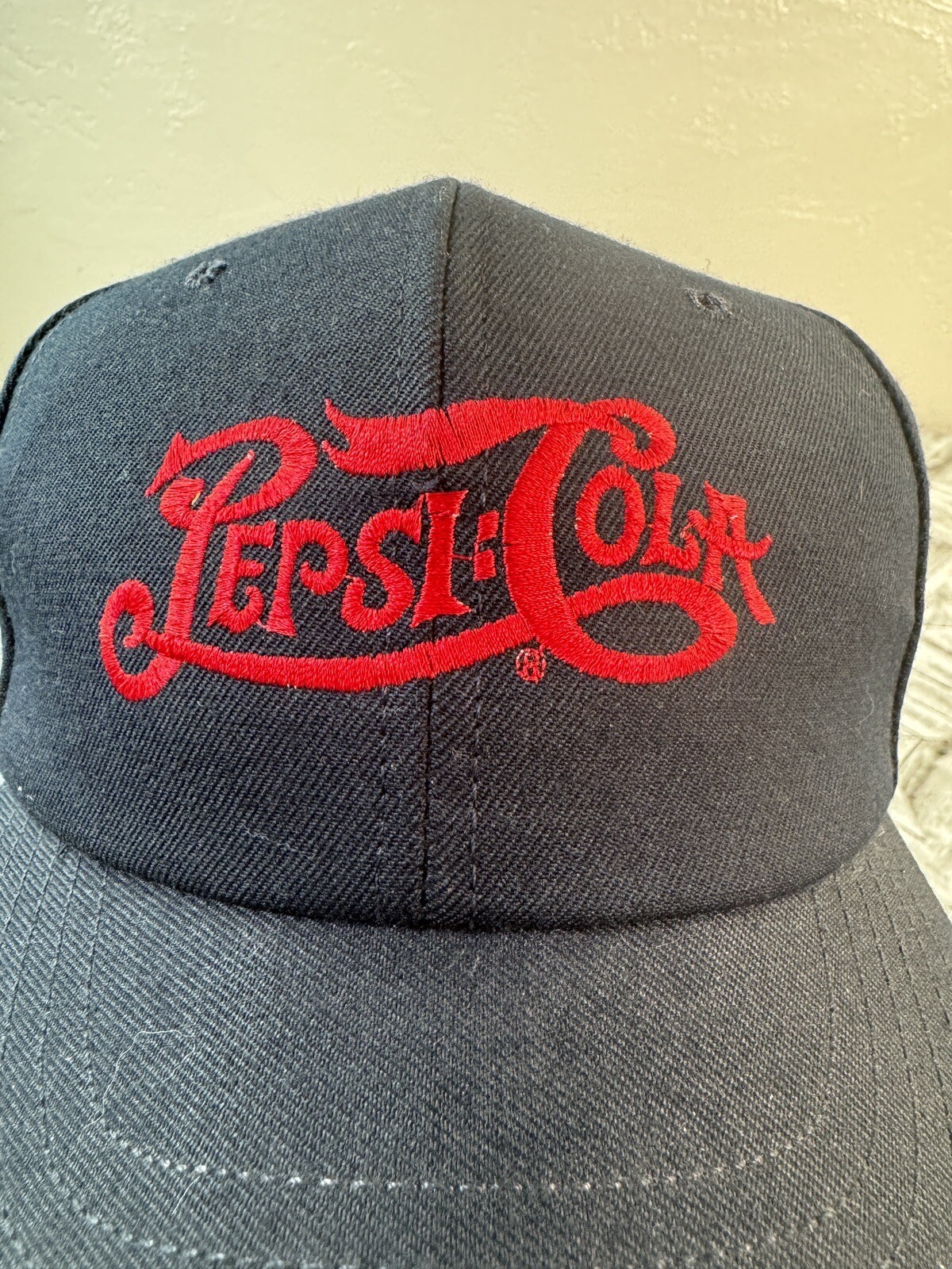 Blue Pepsi-Cola Red Script Old Logo Embroidered Adjus… - Gem