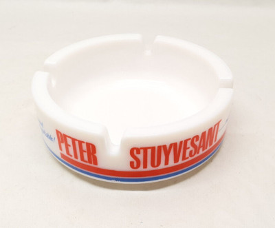 Antique Ashtray Advertising Peter Stuyvesant Red Blue Made IN France ...