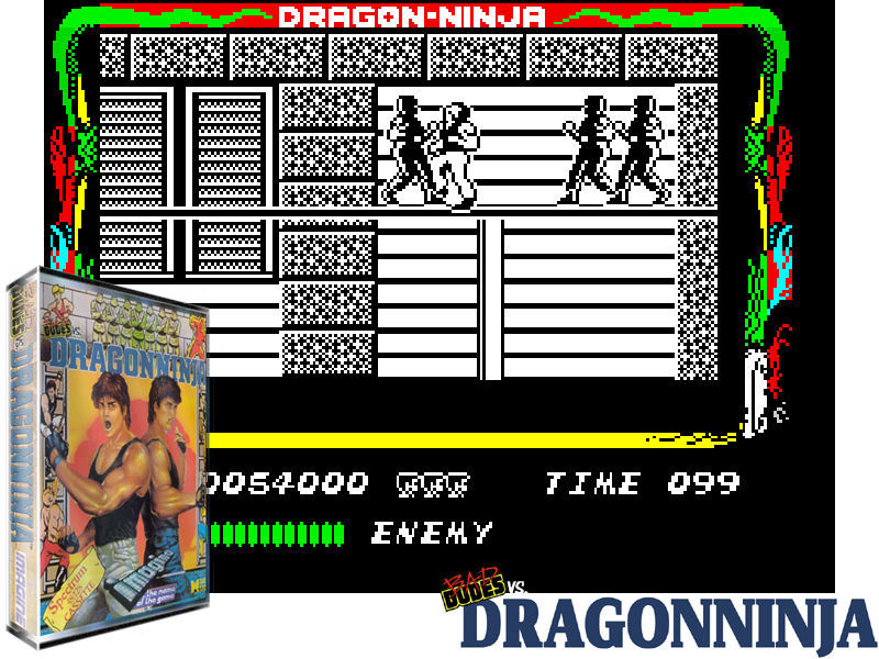 Sinclair ZX Spectrum 48K Game - DRAGON NINJA - Imagine - Tested ...